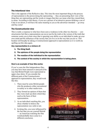 Representation Revision Booklet | PDF