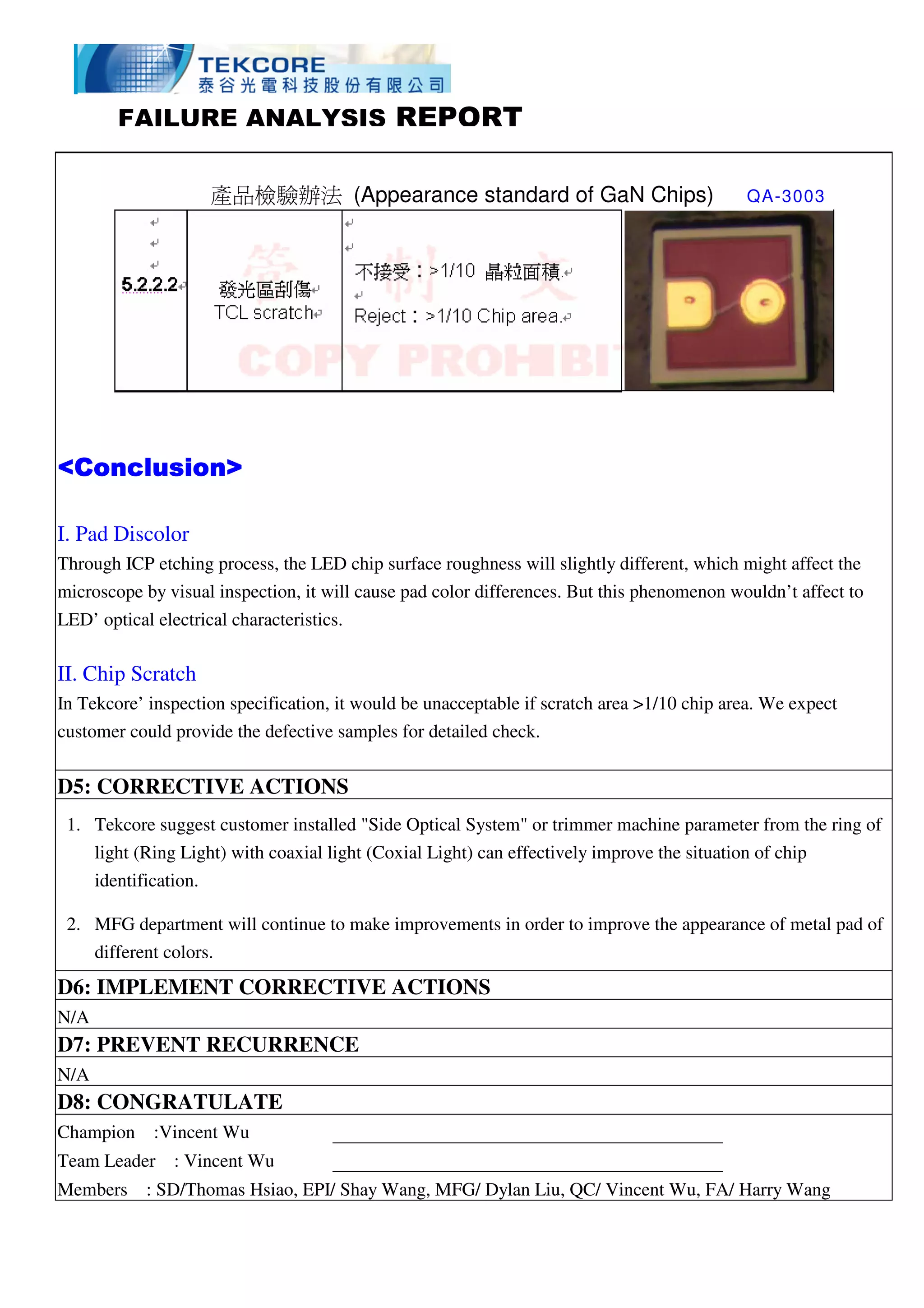 Microsoft word s13623-ds-scratch pad discolor-failure analysis report | PDF