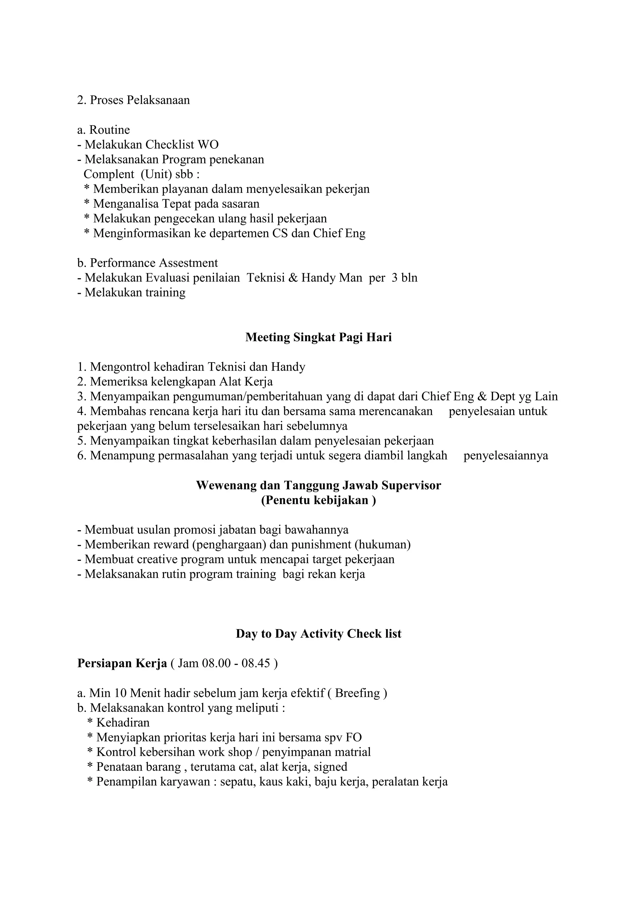 Microsoft word teori - spv fit-out | PDF