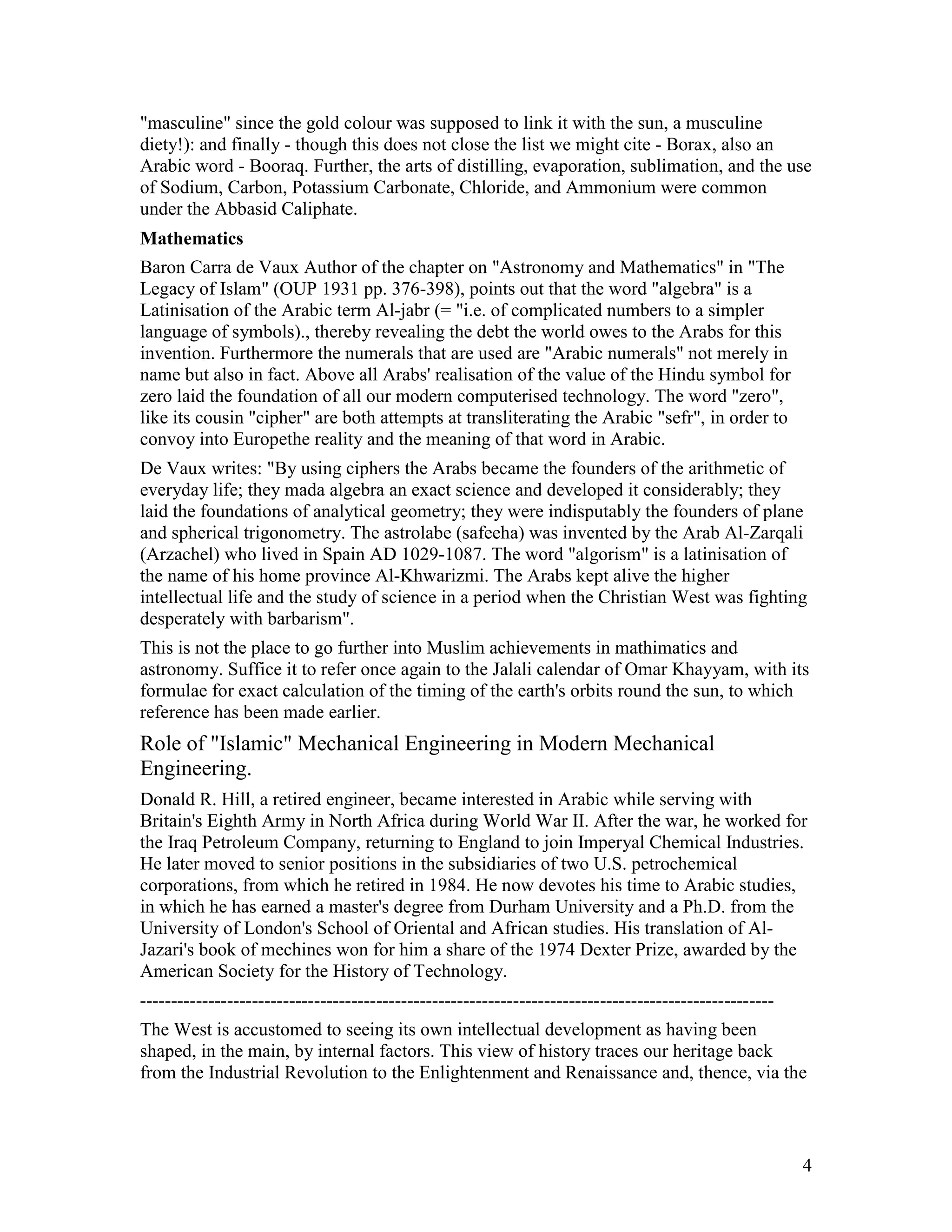 Microsoft Word T H E Role Of Muslim Mechanical Engineers In Modern ...