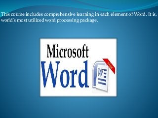 Microsoft word world's most popular software applications