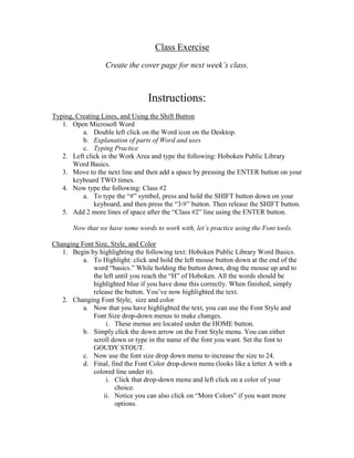 Microsoft Word Basics - part 1 | DOCX