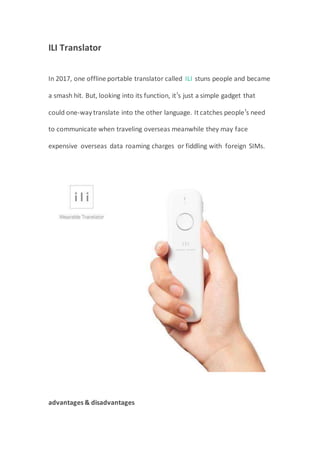 Would wearable translators become a hot trend in the future? | PDF