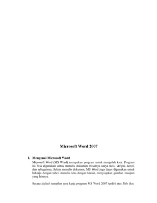 Microsoft Word 2007 | PDF