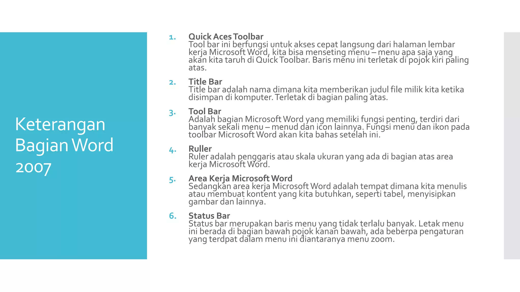 Microsoft word 2007 | PPT