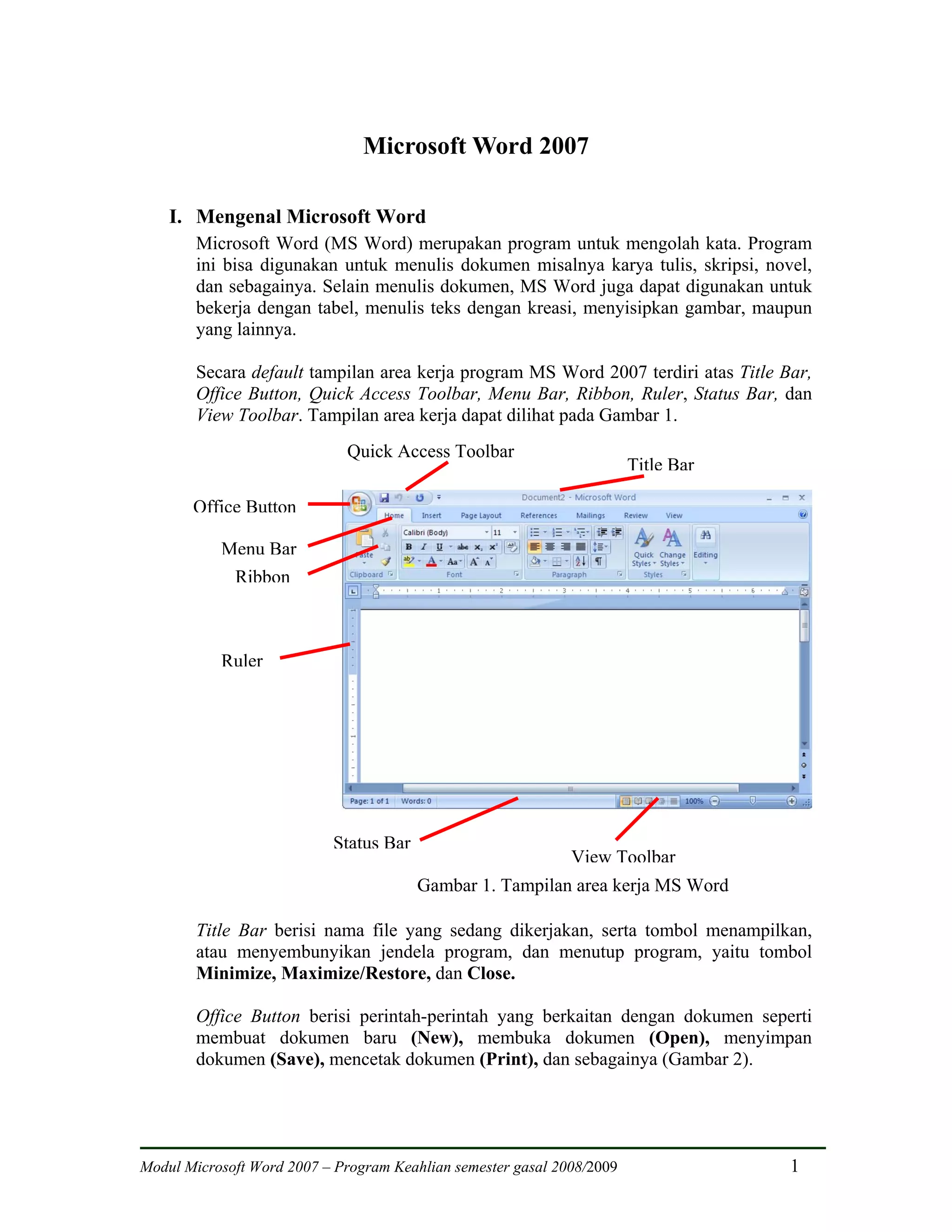 Microsoft word 2007 | PDF