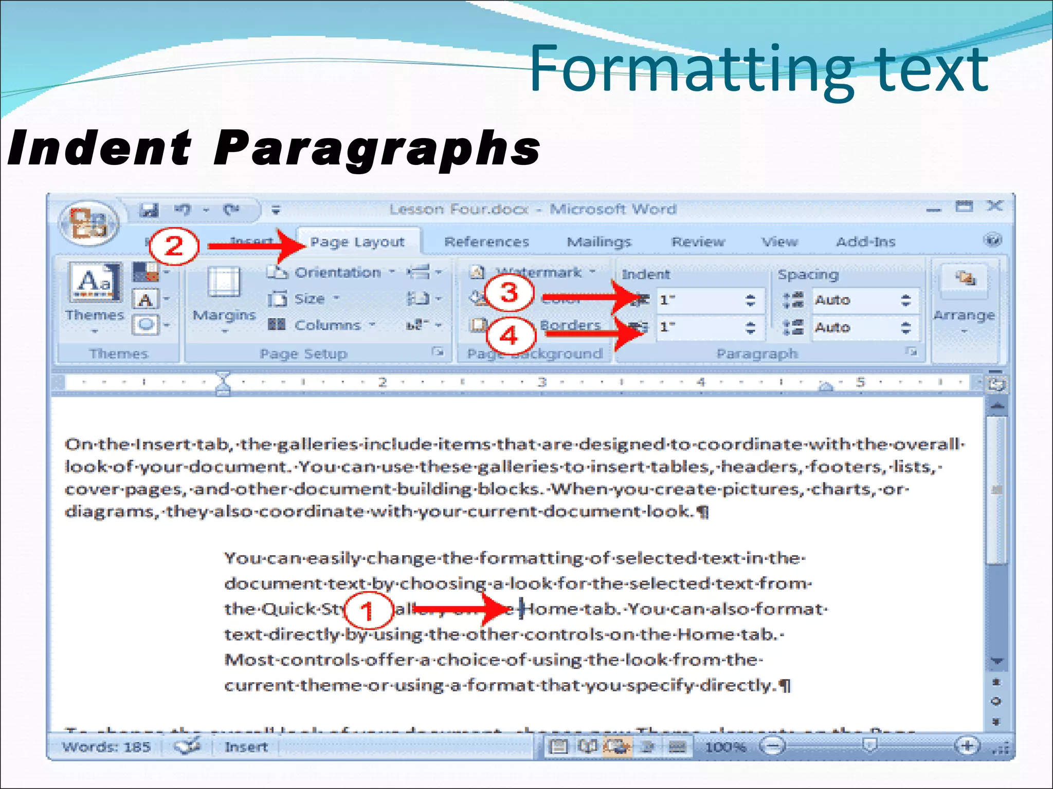 Microsoft Word 2007 Tutorial Ppt