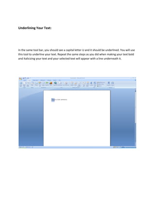 Microsoft word 2007_tutorial | PDF
