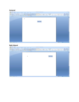 Microsoft word 2007_tutorial | PDF