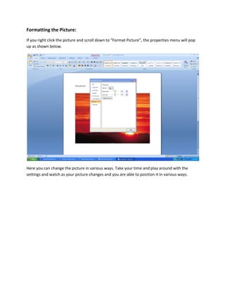 Microsoft word 2007_tutorial | PDF
