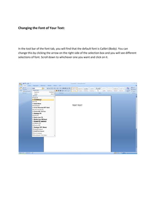 Microsoft word 2007_tutorial | PDF