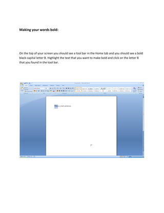 Microsoft word 2007_tutorial | PDF