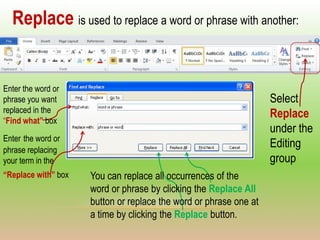 Microsoft Word 2010 Beginning Class | PPTX