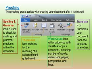 Microsoft Word 2010 Beginning Class | PPTX