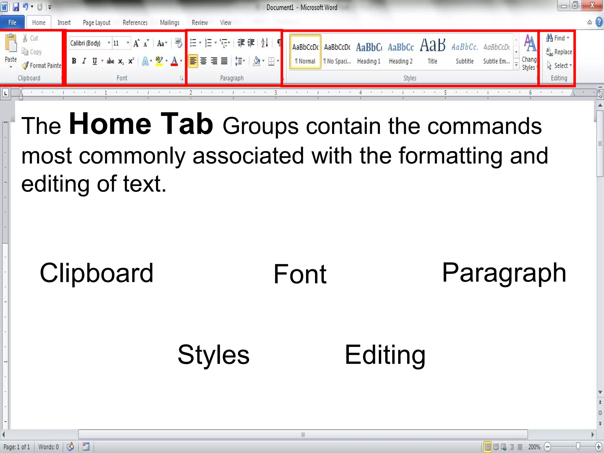 Microsoft word basics | PPT