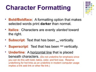Microsoft word basics ppt | PPT