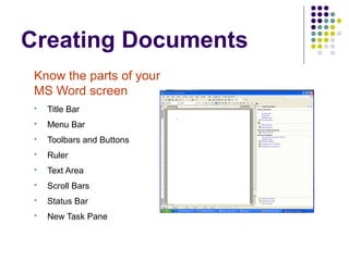 Microsoft word basics ppt | PPT