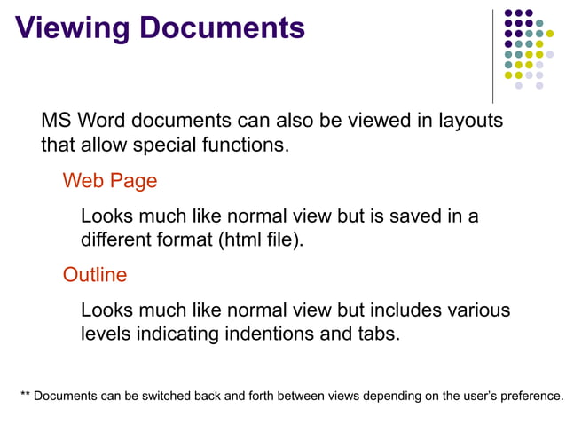 Microsoft word basics ppt | PPT | Desktop Publishing | Computer ...
