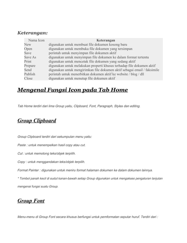 Microsoft word (materi tik kls 1 semseter 1) | ODT