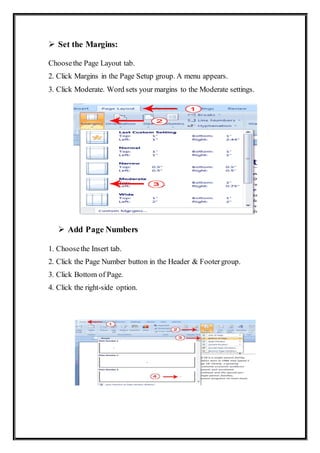 Microsoft word features | DOCX