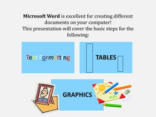 Microsoft word presentation | PPTX