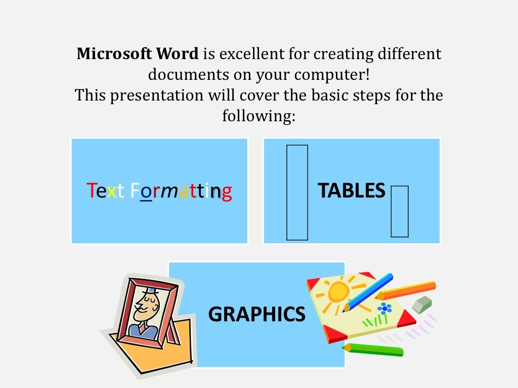 Microsoft word presentation