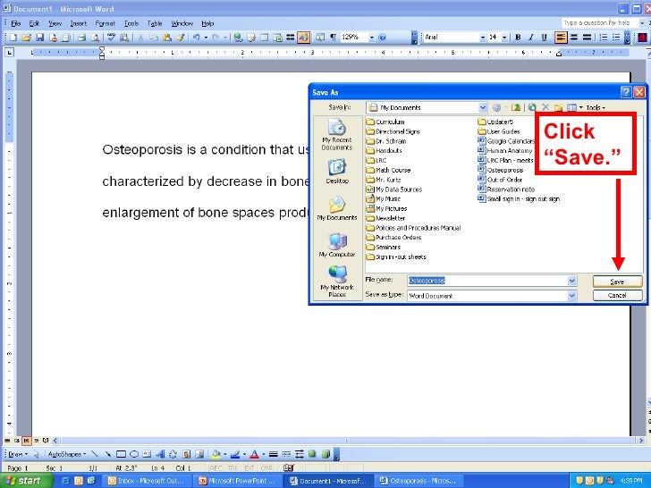 Microsoft word student presentation - lilyburger