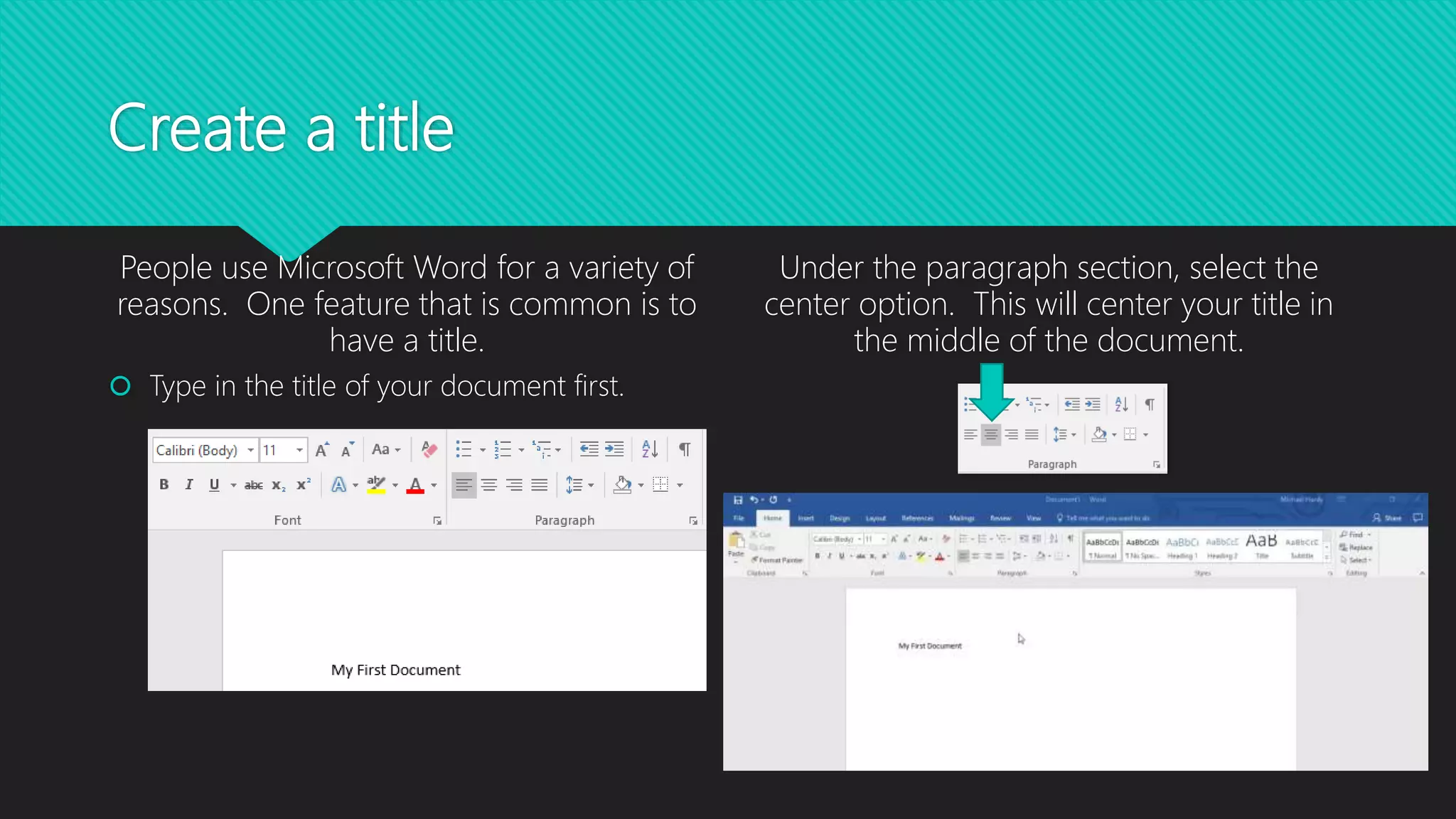 Microsoft Word Tutorial Pptx