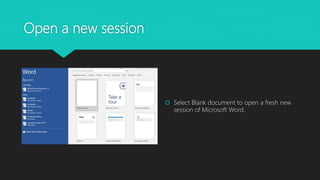 Microsoft word tutorial | PPTX