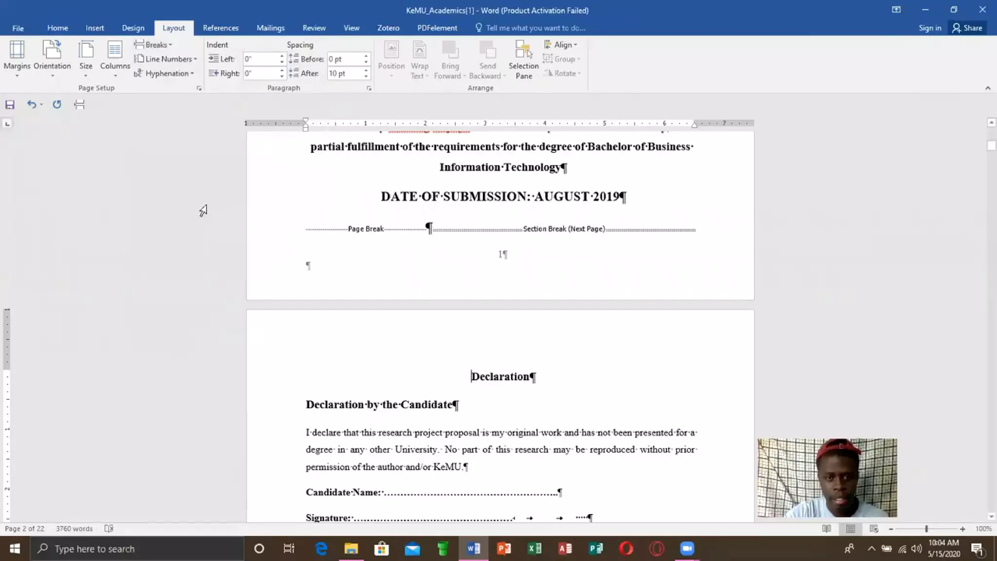 Microsoft Word Tutorial- How to number pages differently in Ms Word ...