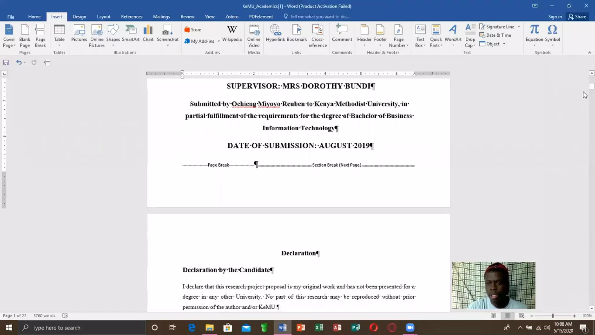 Microsoft Word Tutorial- How to number pages differently in Ms Word ...