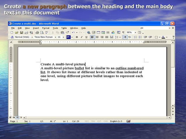 Microsoft word xp | PPT