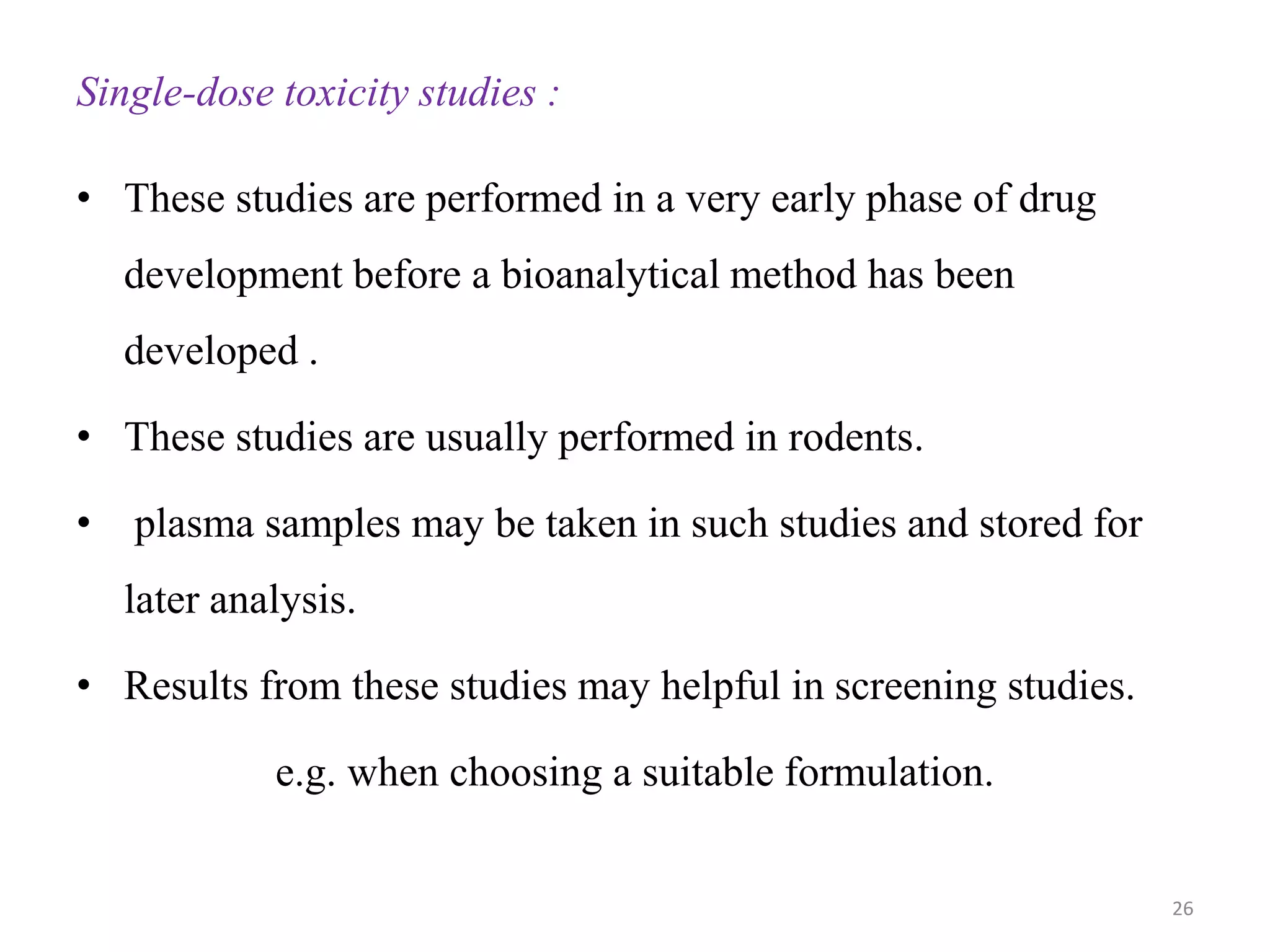 Microsomal assays toxicokinetics taxicokinetic evaluation in ...