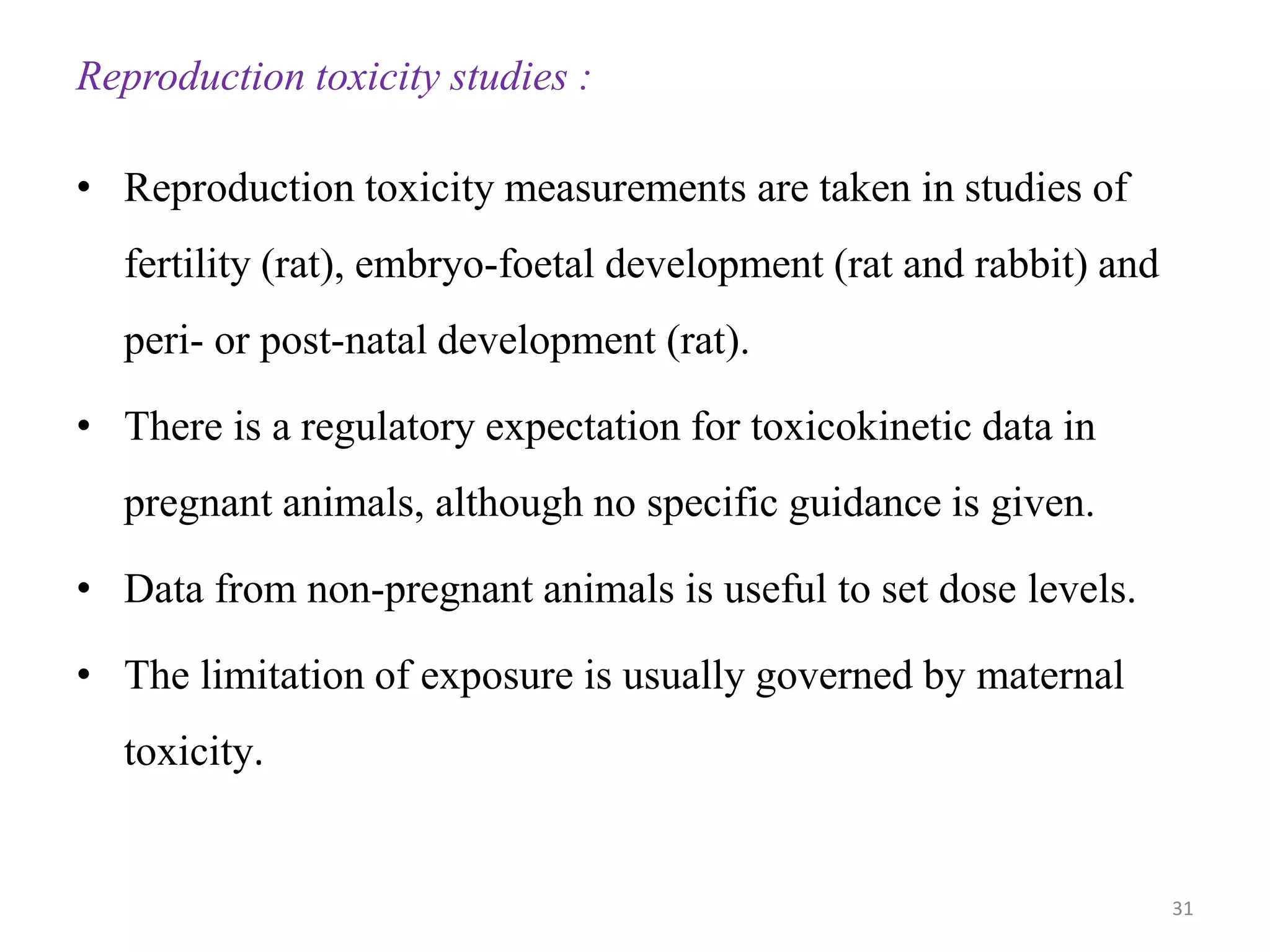 Microsomal assays toxicokinetics taxicokinetic evaluation in ...