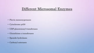 Microsomal enzyme induction | PPTX