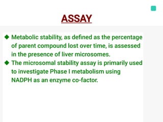 Microsomal stability assay | PDF