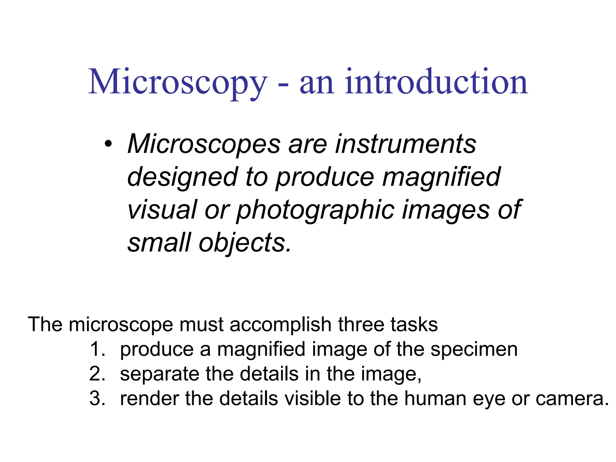 MICROSOPE TYPES PPT CAMBRIDGE AS BIOLOGY | PPT
