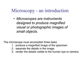MICROSOPE TYPES PPT CAMBRIDGE AS BIOLOGY | PPT