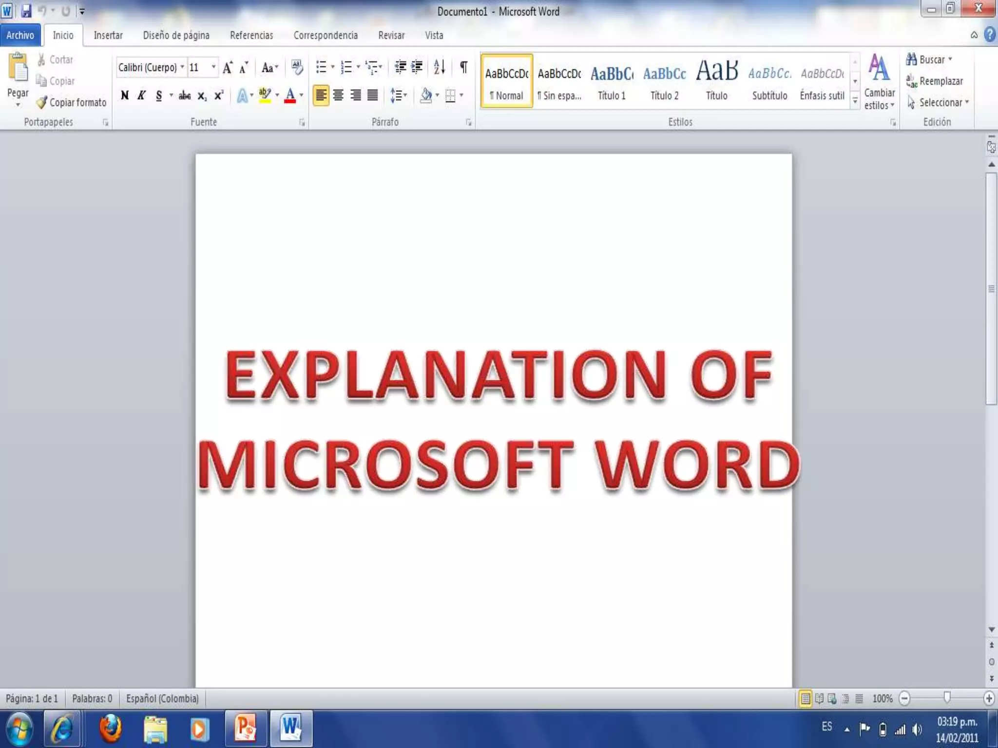 Microsot office word english | PPTX