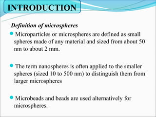 Microspheres | PPT