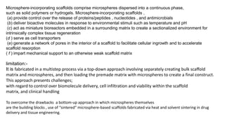 Microsphere scaffolds | PPT