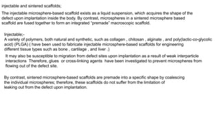 Microsphere scaffolds | PPT