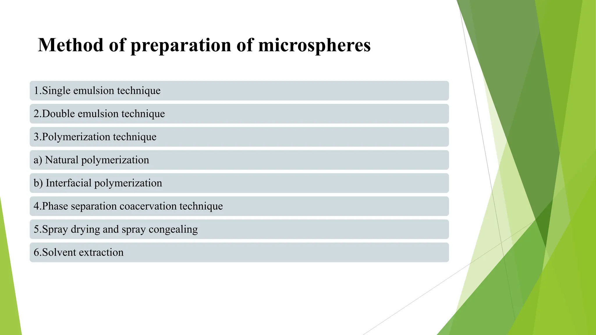 Microspheres in molecular pharmaceutics | PPTX