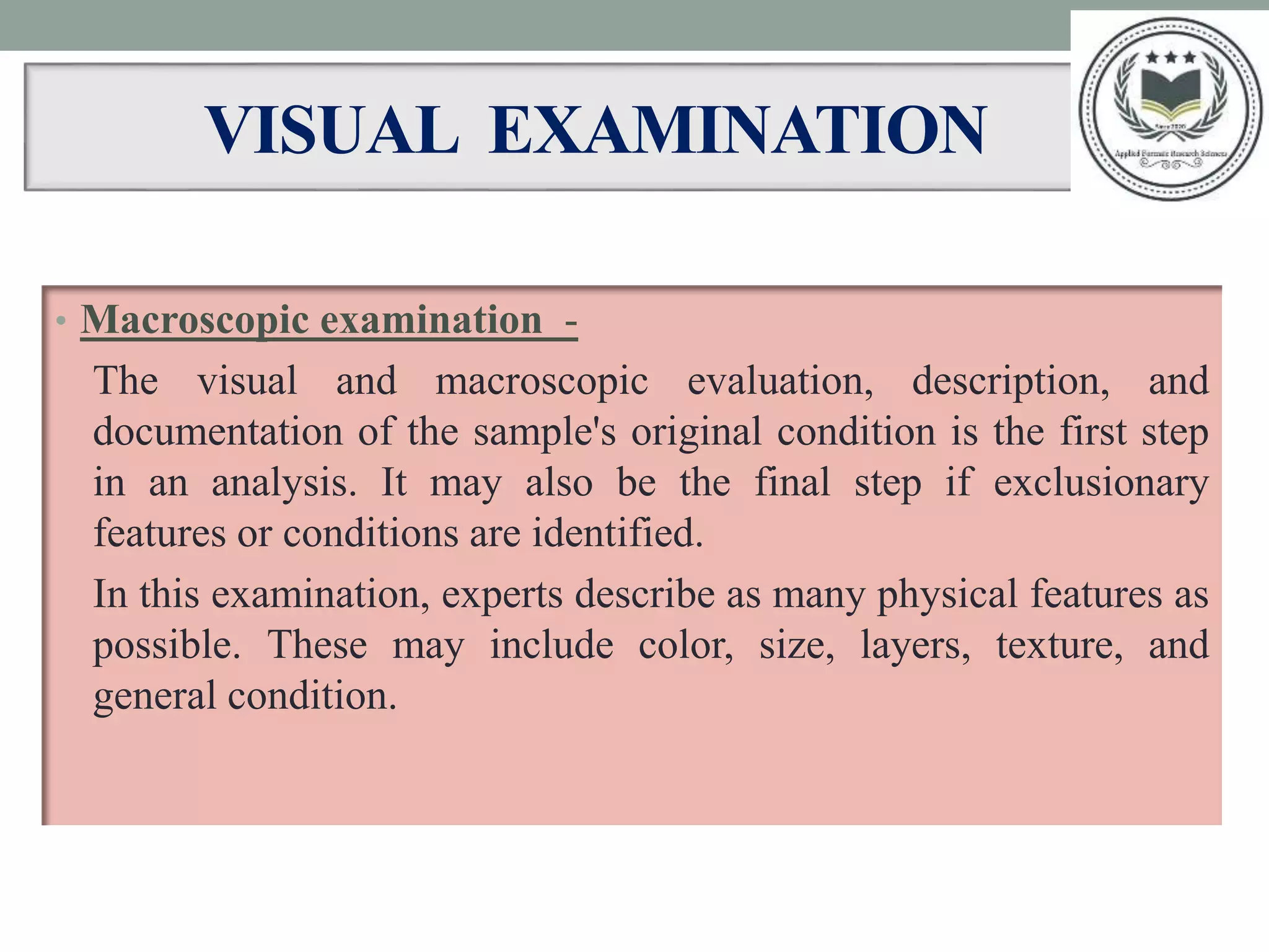 Microscopic Analysis of Paints | PPTX