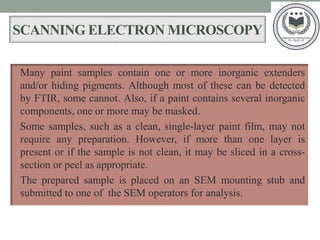 Microscopic Analysis of Paints | PPTX