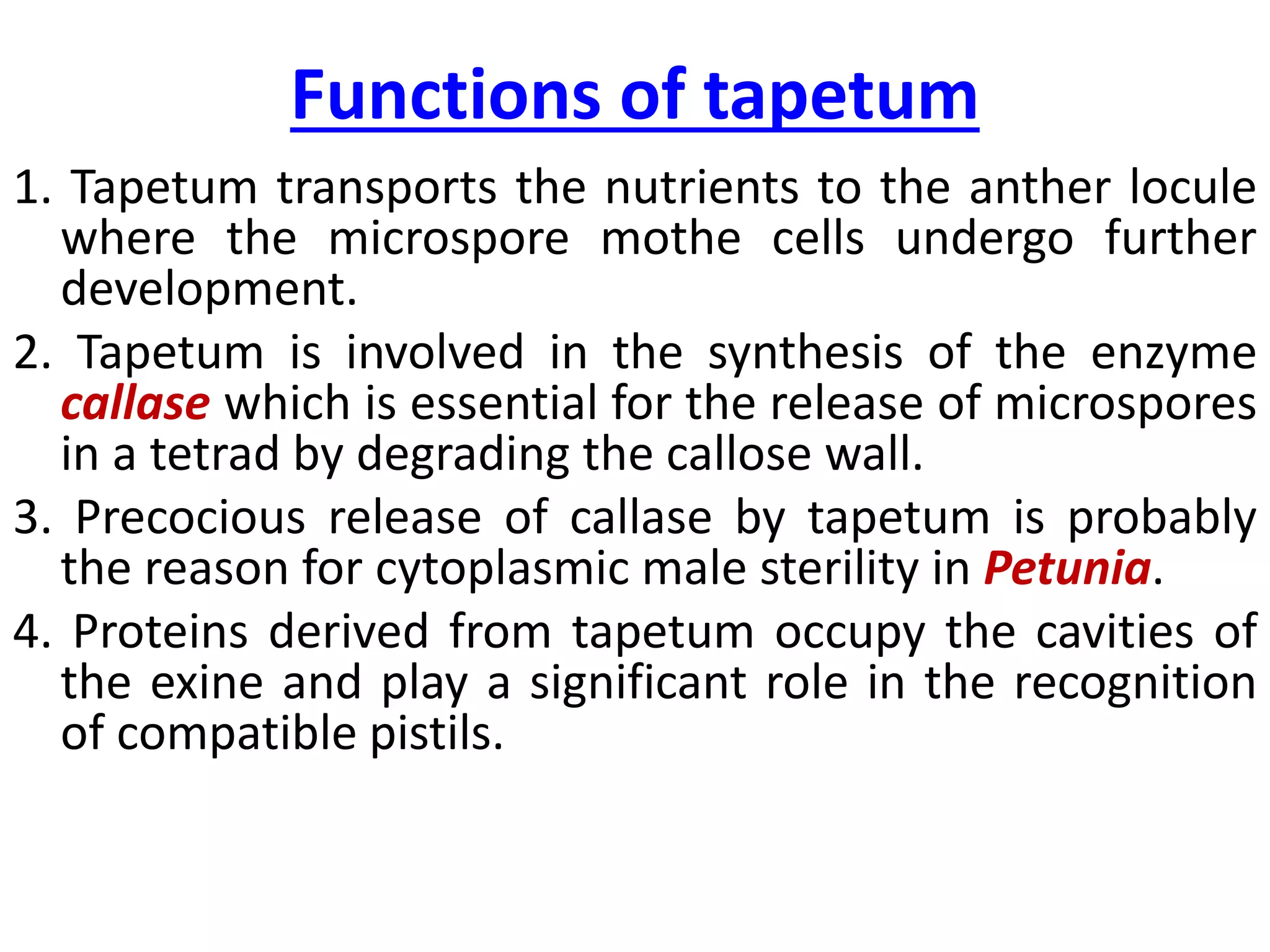 Microsporogenesis | PPTX