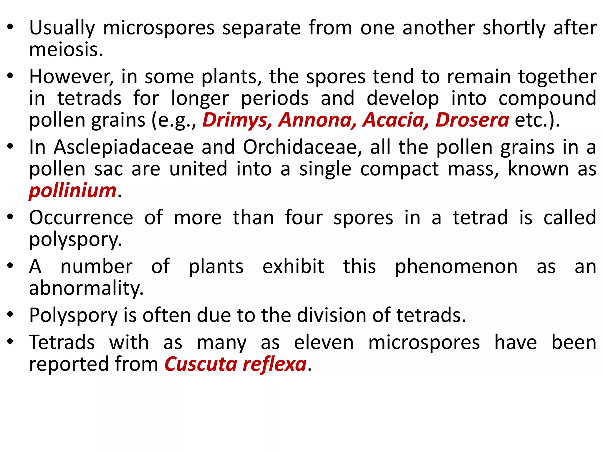 Microsporogenesis | PPTX