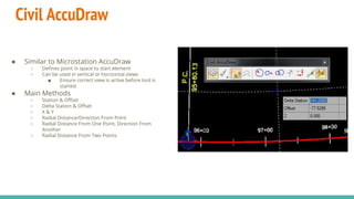 Microstation SS4 Corridor Modeler: Alignment Data | PPT
