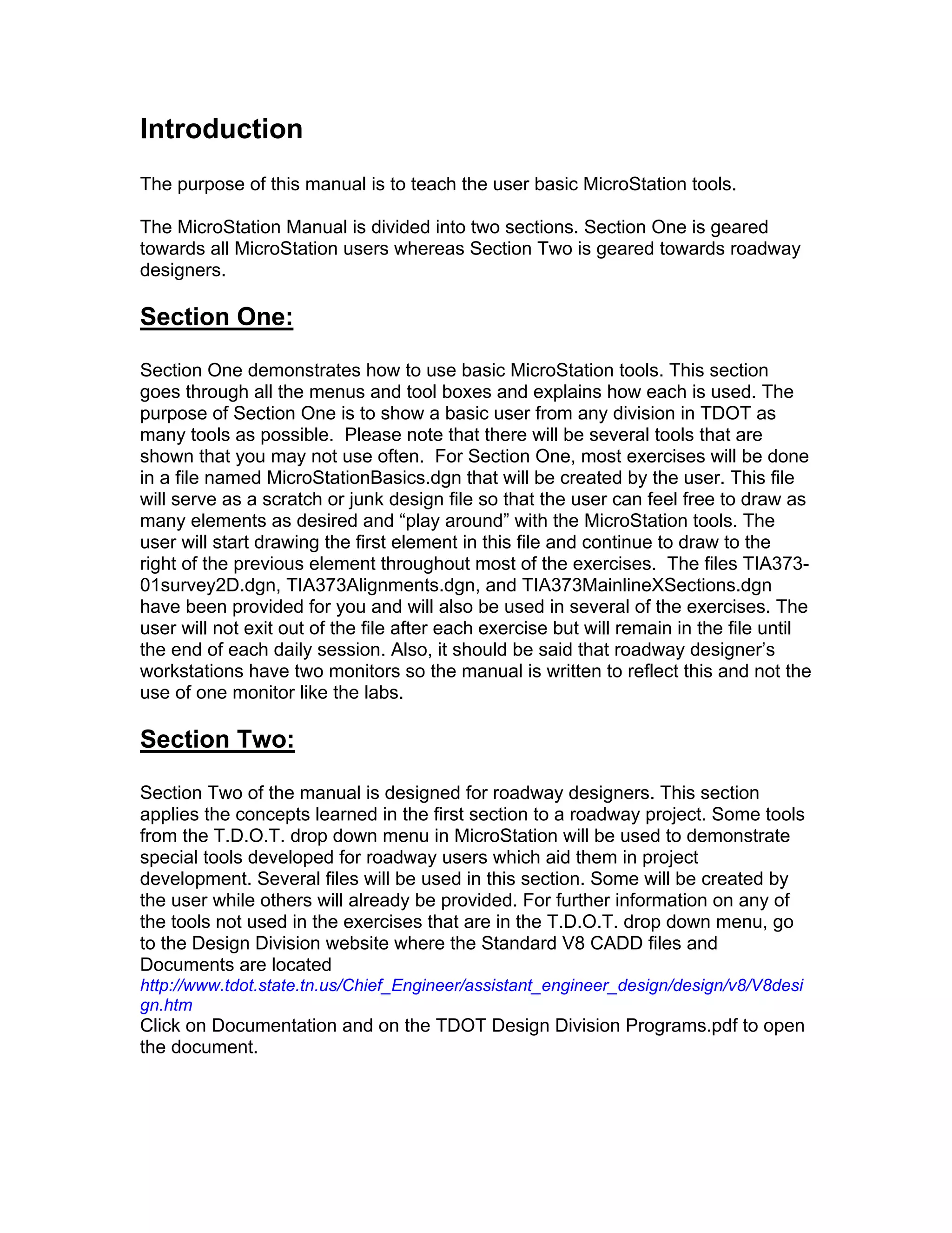 Micro station v8 manual | PDF