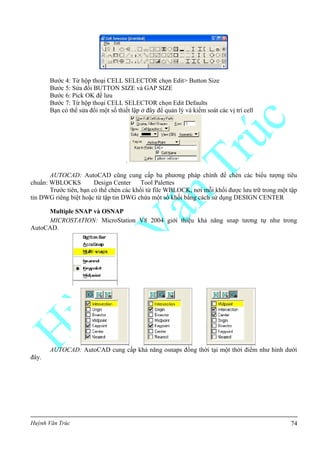 Sử dụng Microstation v8 căn bản | DOC